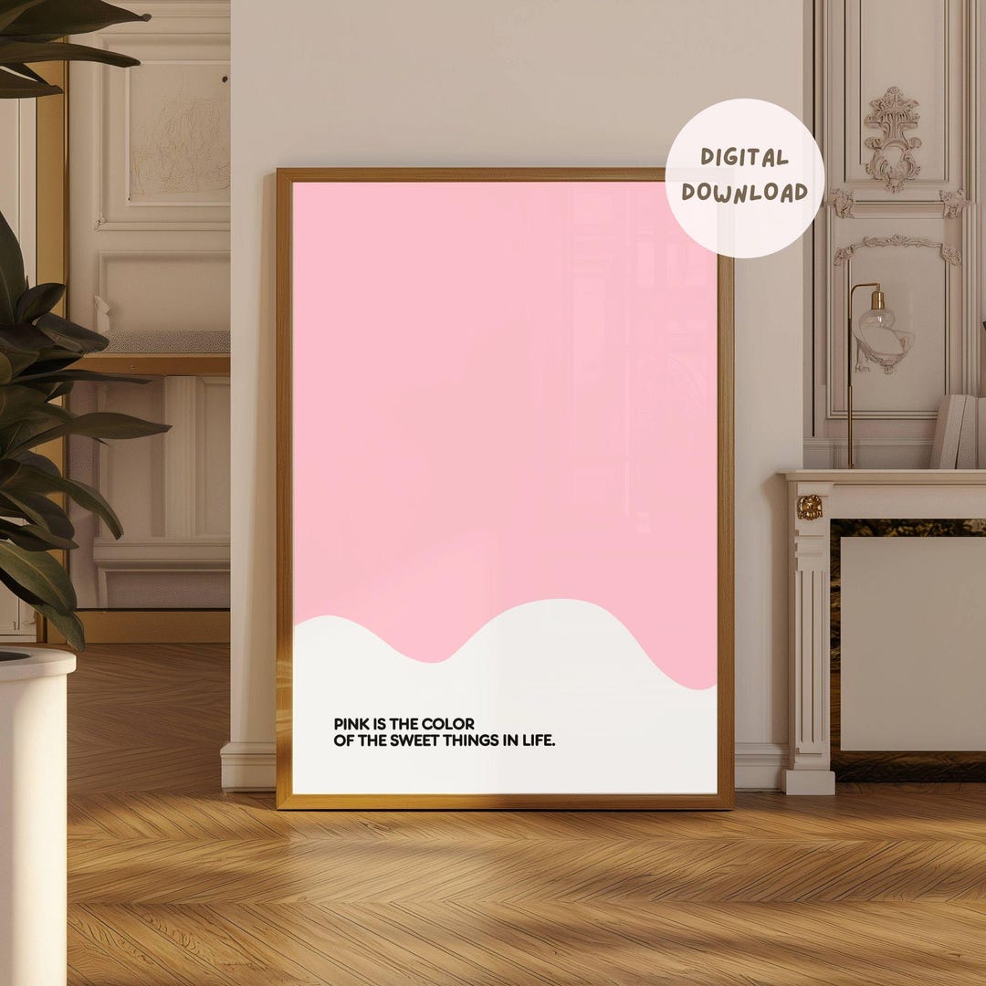 Pink Definition Print Digital Download Quote Print Trendy Wall Art ...