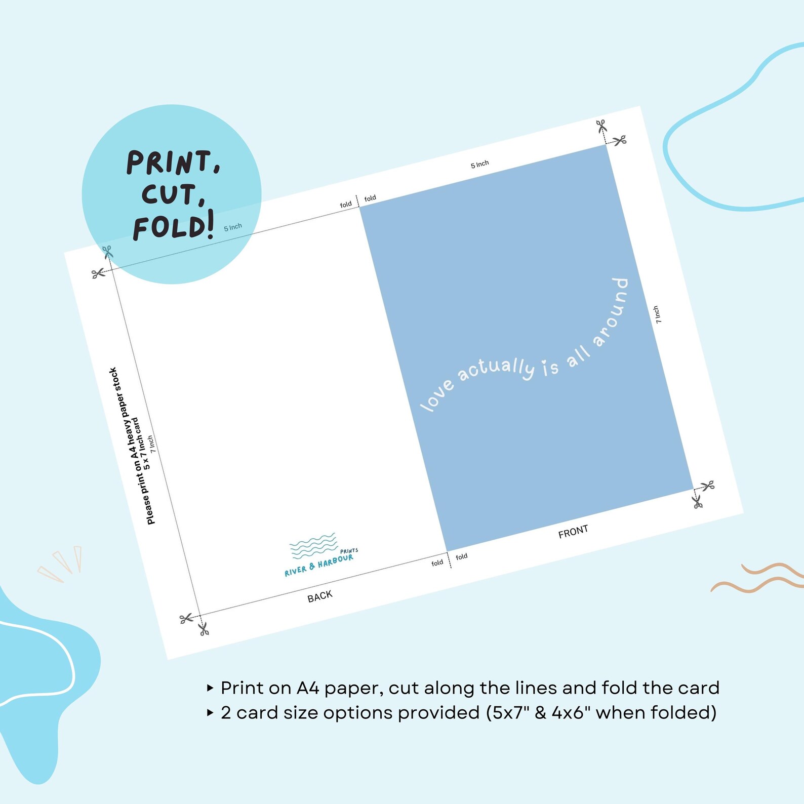 Printable Love Actually is All Around Card | Digital Download ...
