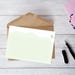 Printable Green Lined Paper | Digital Download | Landscape Note Taking ...