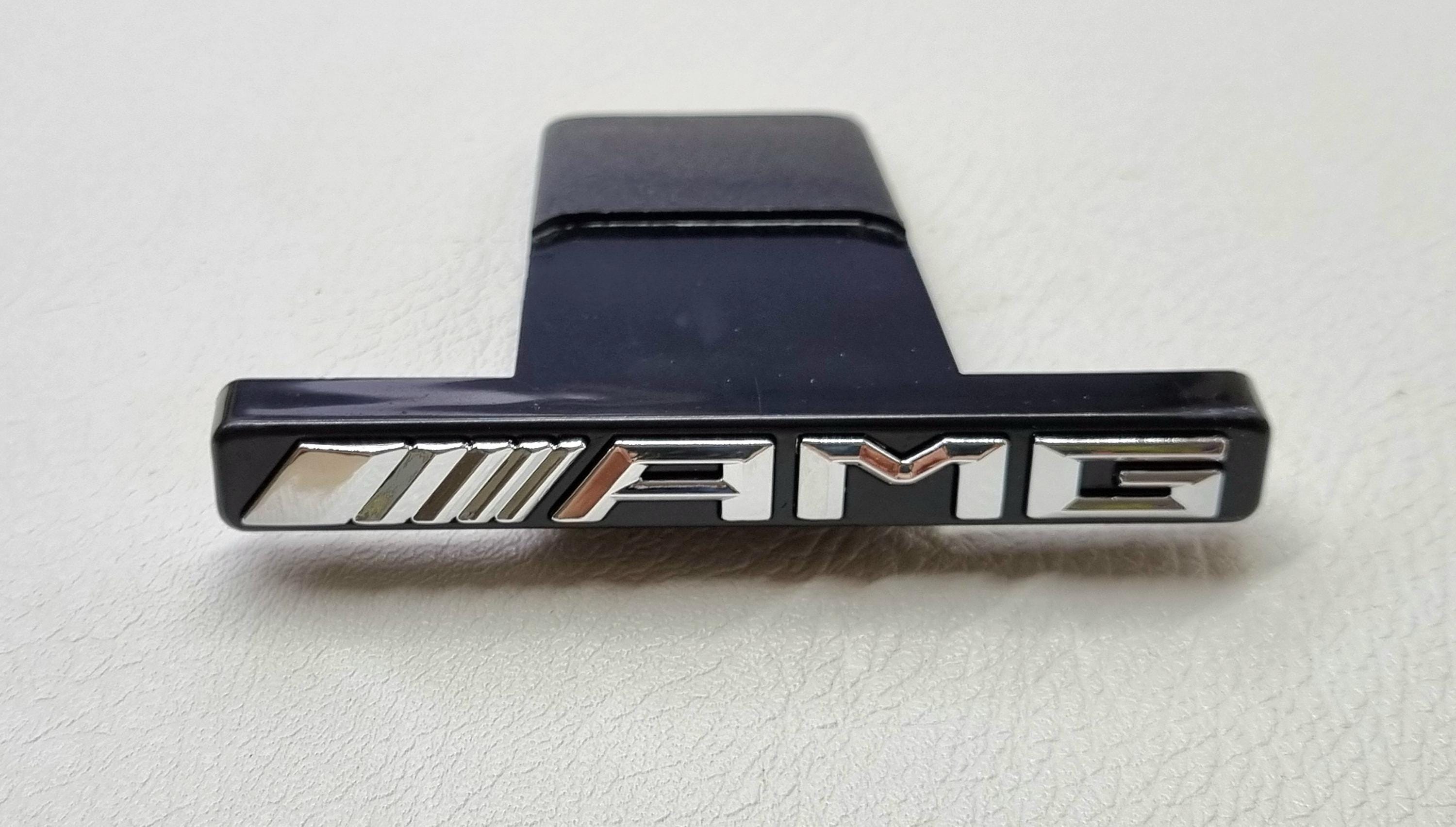Amg Gt Panamericana Grill Badge Logo Silver Front Grille Emblem Sticker ...