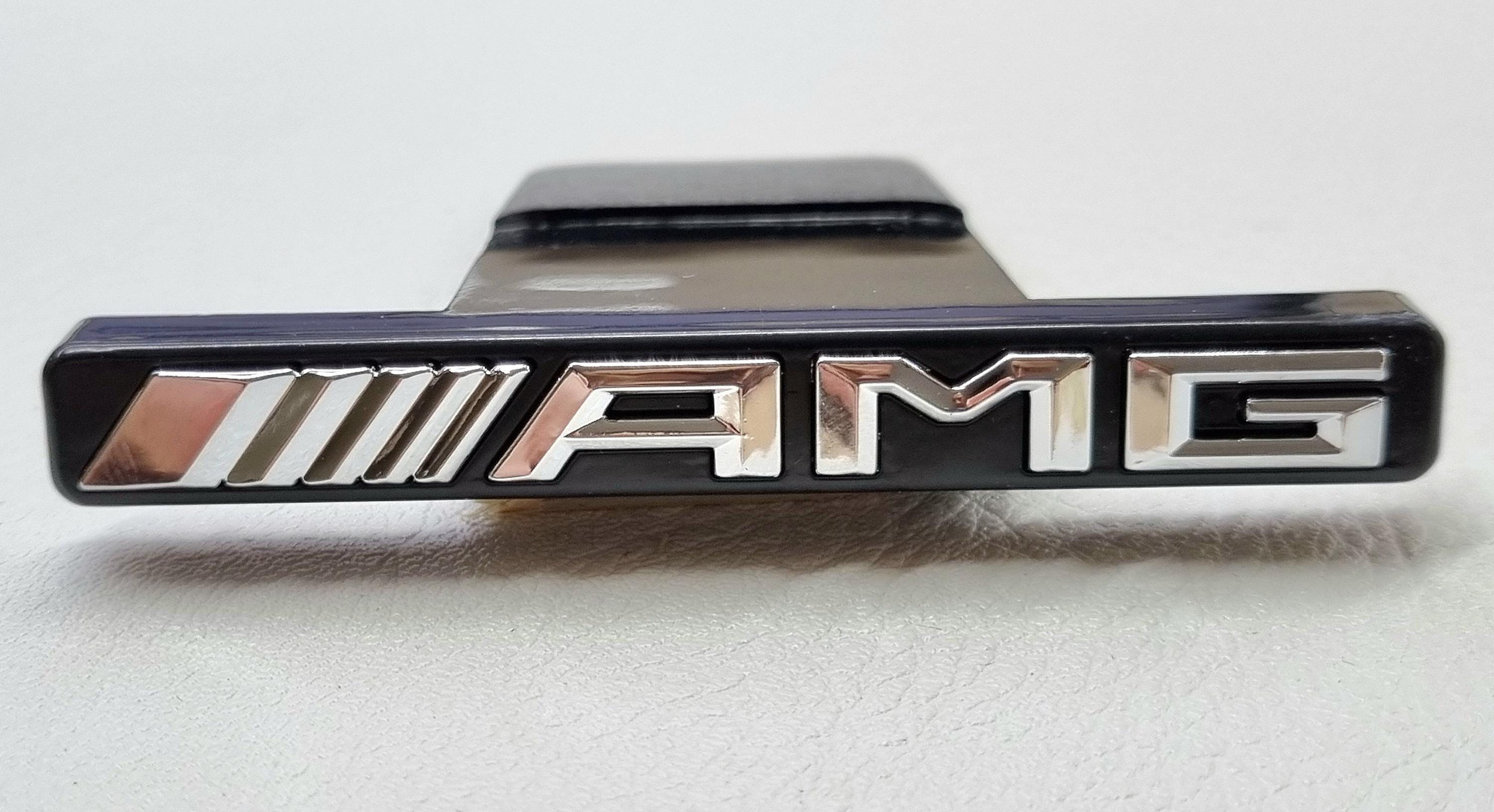 Amg Gt Panamericana Grill Badge Logo Silver Front Grille Emblem Sticker ...