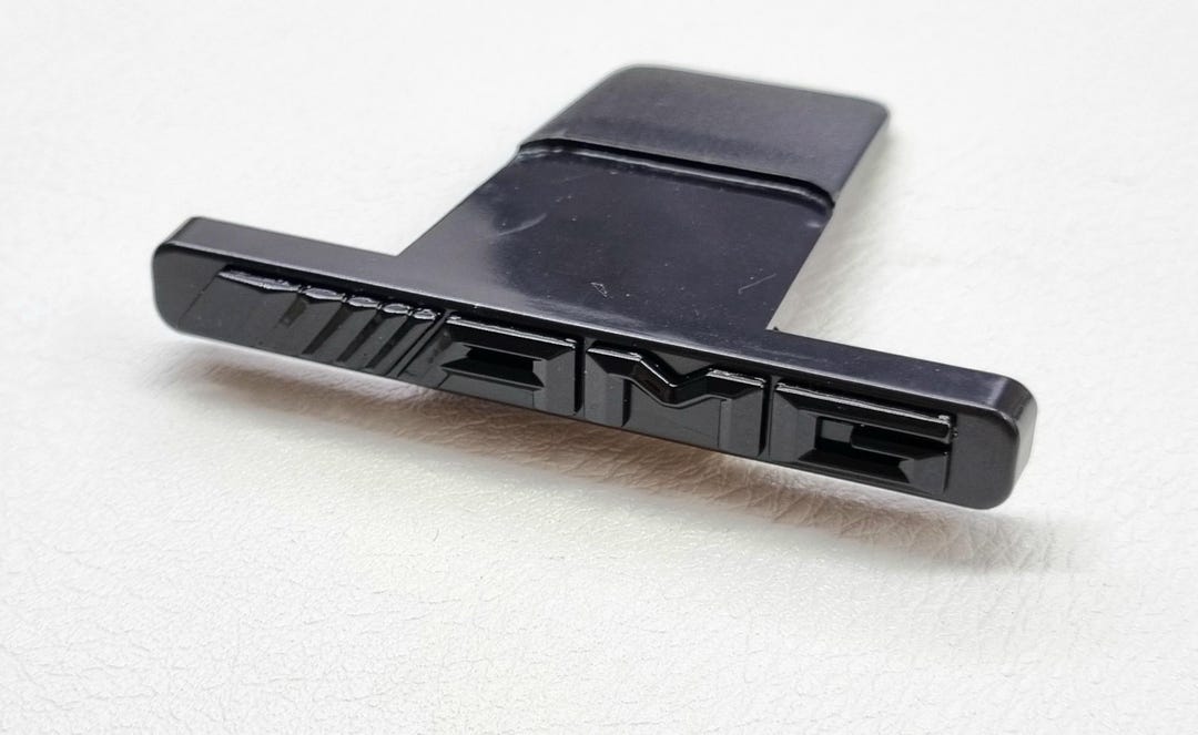 Amg Grill Badge Logo Black Front Grille Emblem Sticker Mercedes Car ...