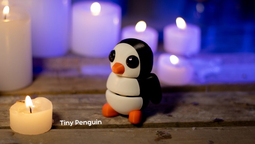 Articulated Tiny Penguin Fidget Figurine , Desktop Figurine - Etsy