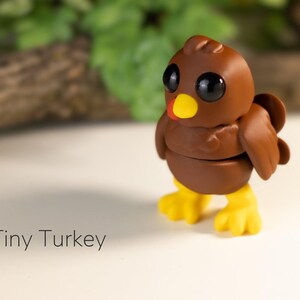 Articulated Tiny Turkey Fidget Figurine , Desktop Figurine - Etsy