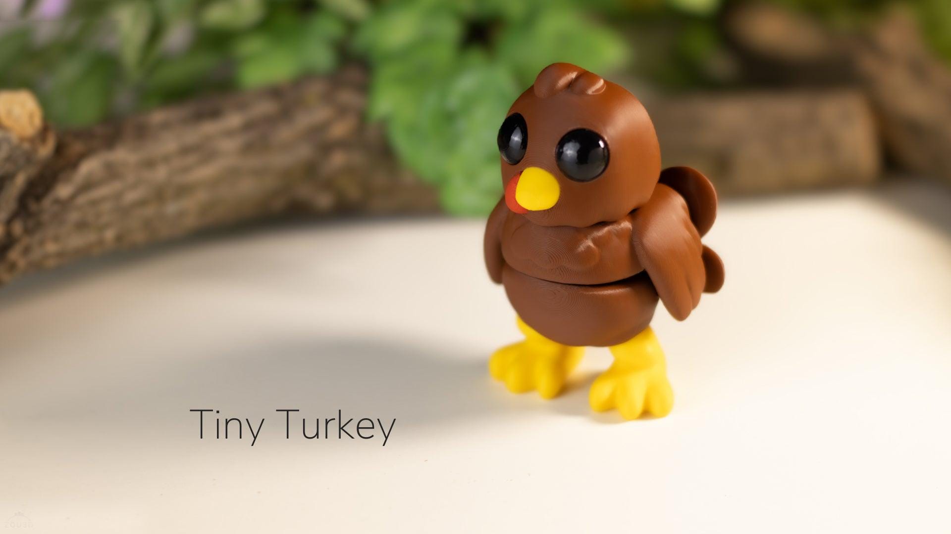 Articulated Tiny Turkey Fidget Figurine , Desktop Figurine - Etsy