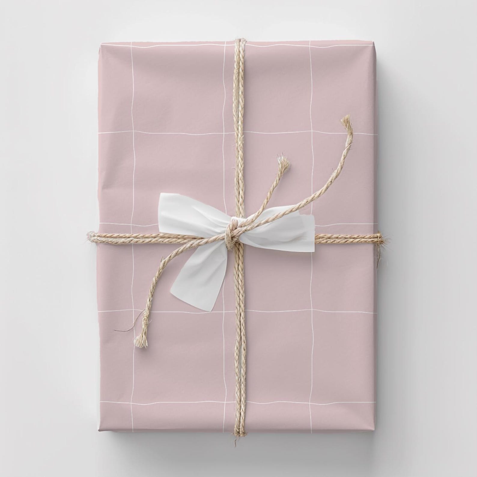Soft Pink Wrapping Paper | Baby Shower Gift Wrap | Chic Gift Wrap ...