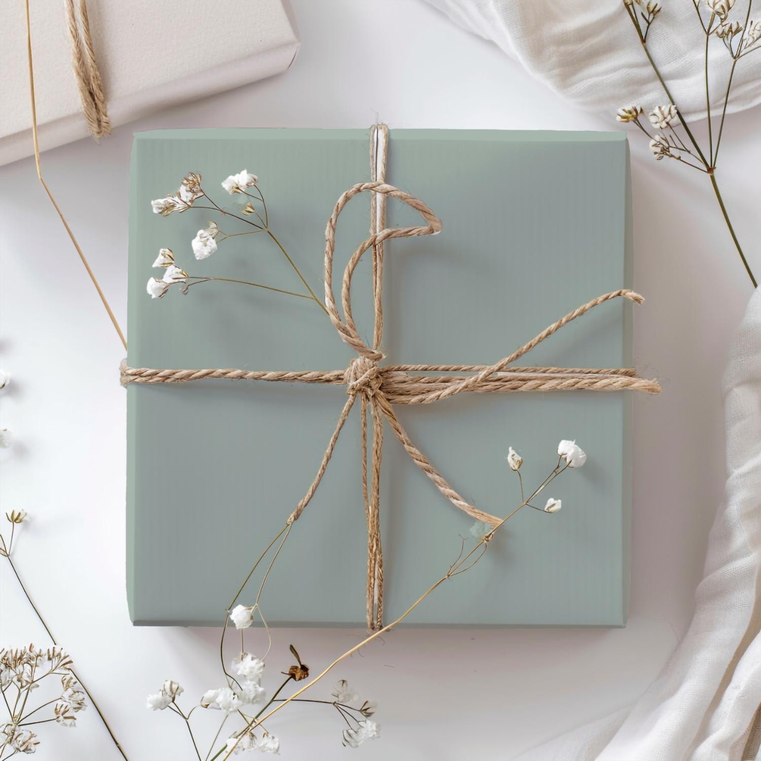 Sage Green Wrapping Paper | Elegant Wrapping Paper | Christmas Wrapping ...