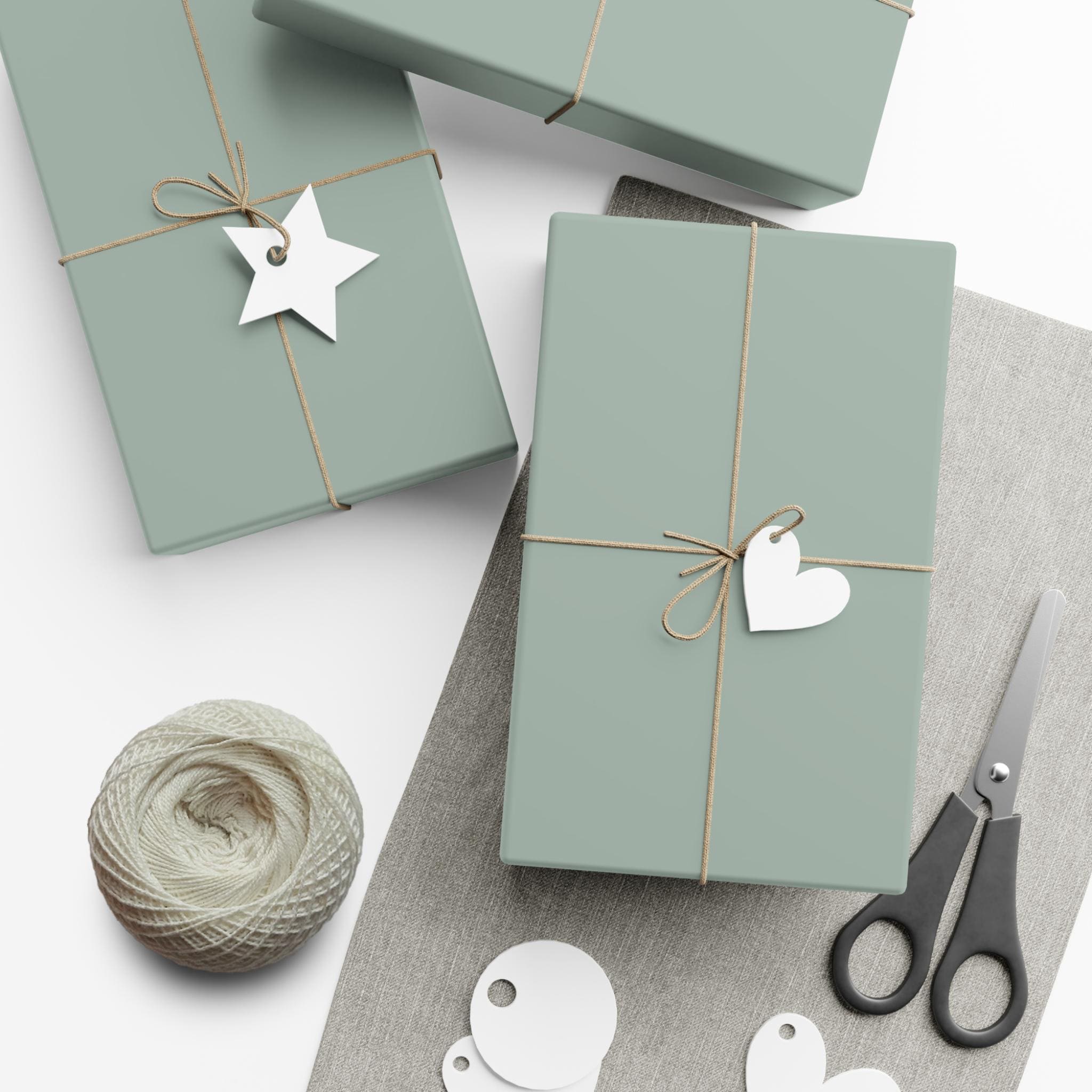 Sage Green Wrapping Paper | Elegant Wrapping Paper | Christmas Wrapping ...