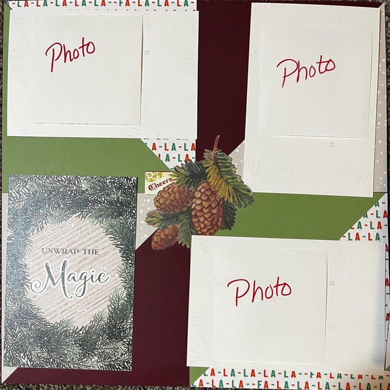 12 X12 Double Page Layout Spread. 1set With 2 Mats to Place on Your ...