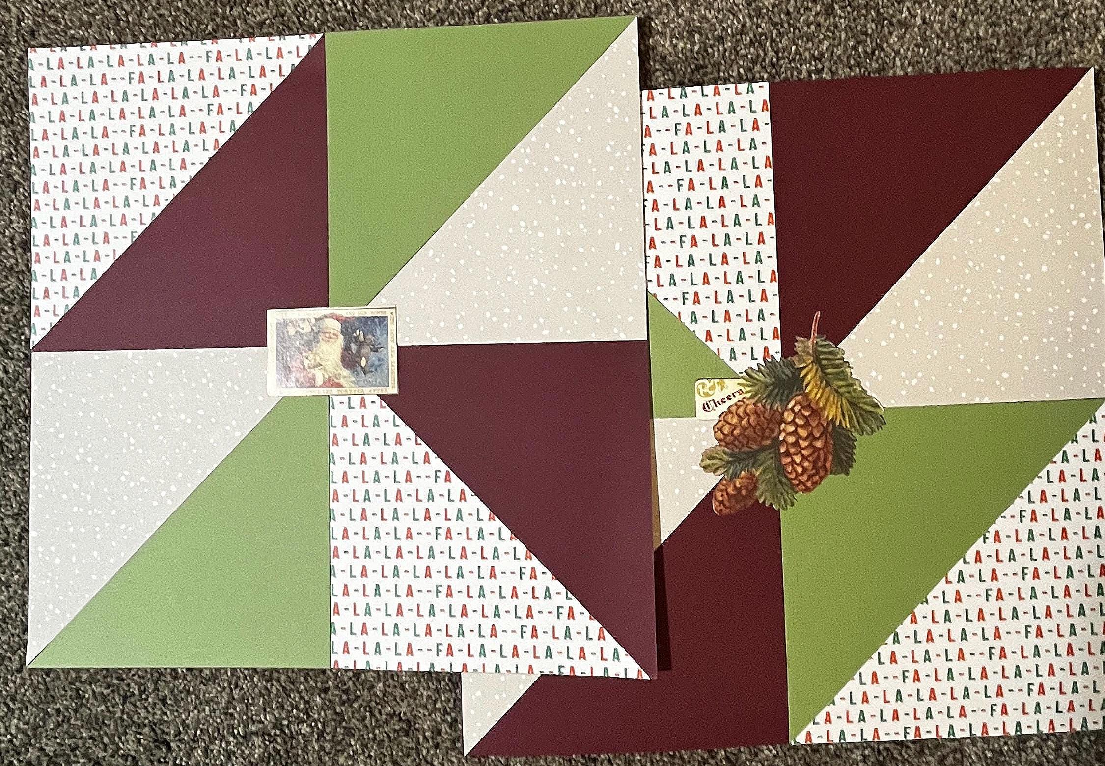 12 X12 Double Page Layout Spread. 1set With 2 Mats to Place on Your ...