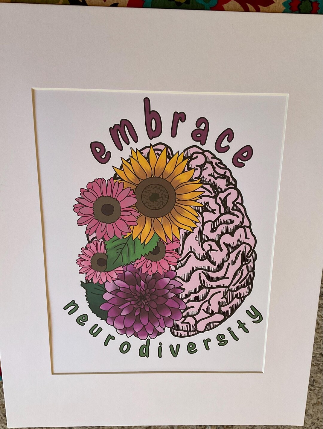Embrace Neurodiversity Hand Drawn Art Print - Etsy