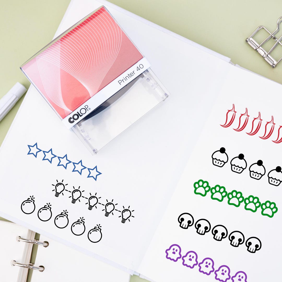 Book Rating Stamps, 5 Star Rating Stamp, 5 Chili Pepper Rating Stamp ...