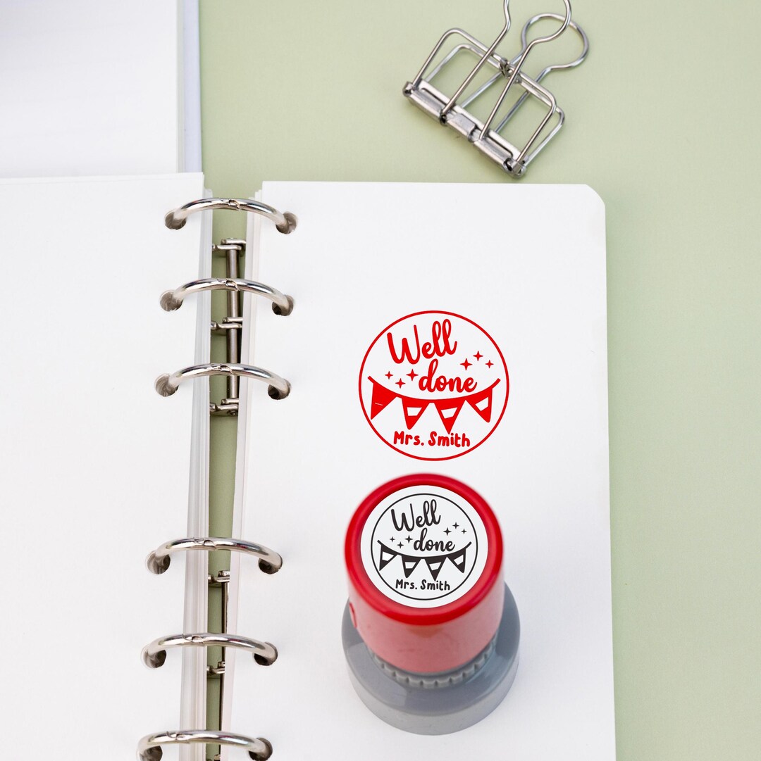 Custom Teacher Stamp, Personalized School Stamps, Well Done Stamps - Etsy