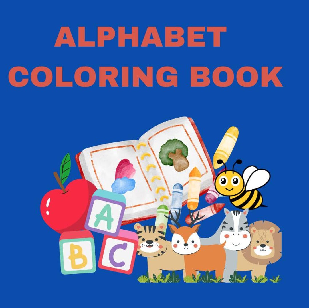 Alphabet Coloring Book, Coloring Book for Toddlers, Toddlers Activities ...