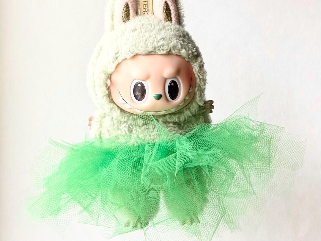 Clover Green Ballet Tutu for Labubu - Bright Green Labubu Ballerina ...