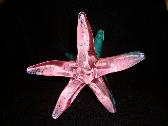 Glass Starfish Wedding Cake Topper Custom MADE TO ORDER by | Etsy