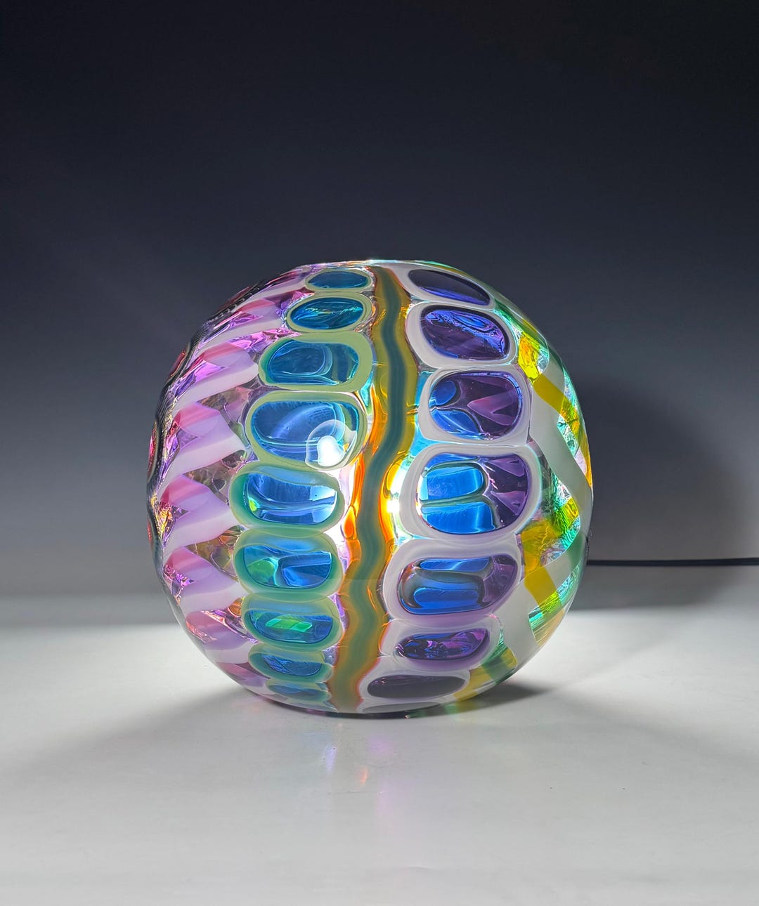 Glass Vase - Mosaic Sea Orb - Etsy