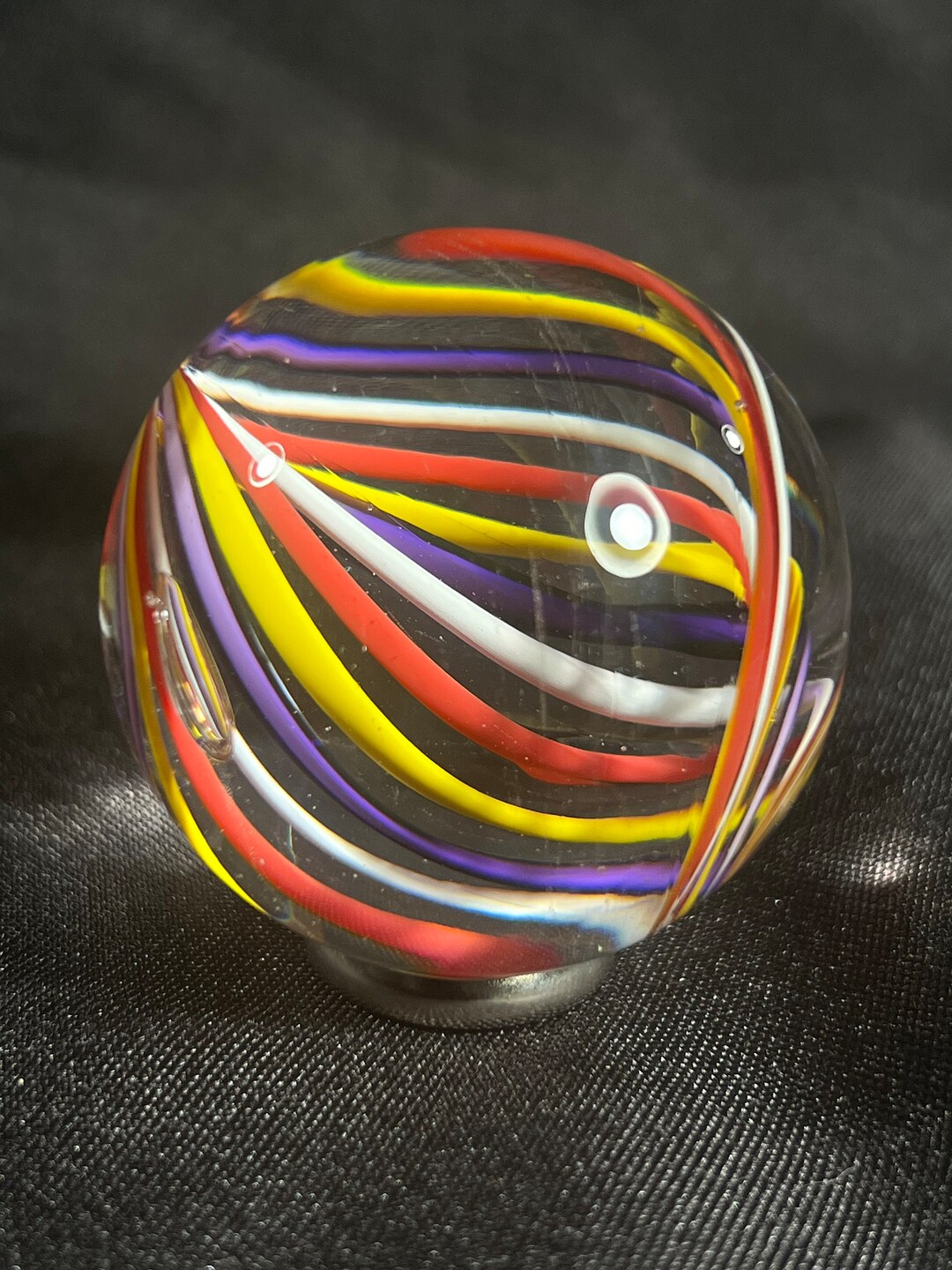 Rainbow Glass Marble Hand Blown Glass Hider Marble 2inch Etsy