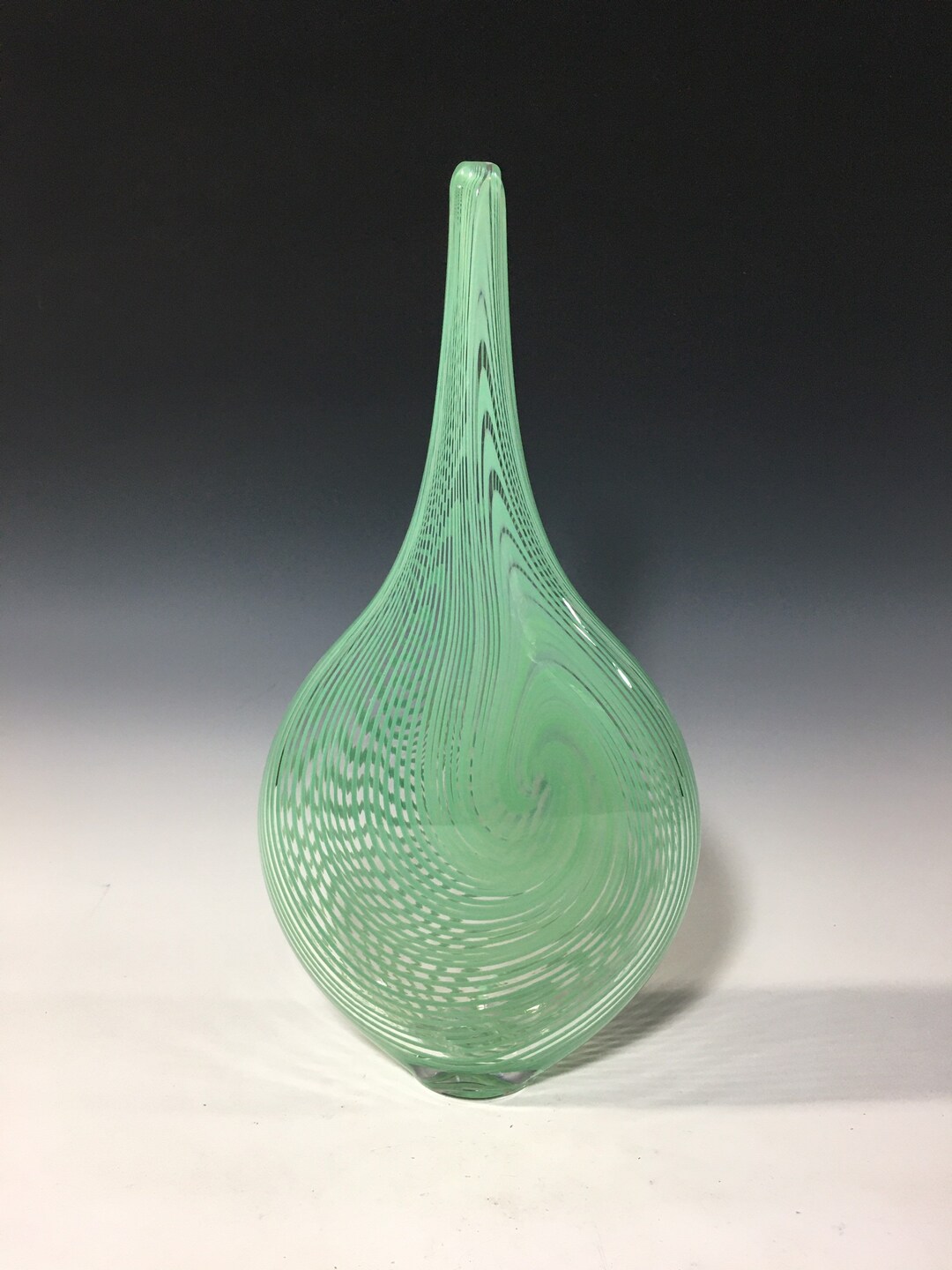 Glass Vase - Jade Switch Axis - John Gibbons - Etsy