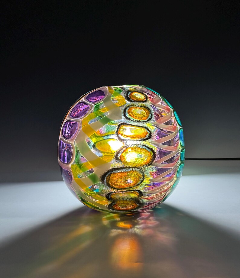 Glass Vase - Mosaic Sea Orb - Etsy