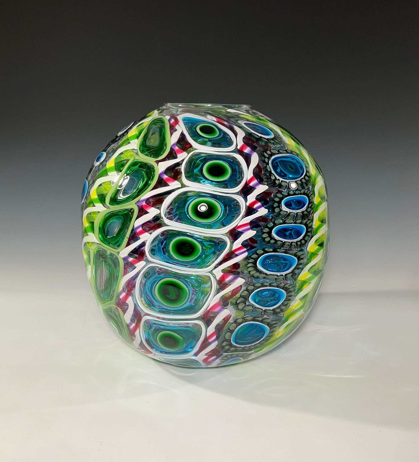 Glass Vase - Sea Collage Orb - John Gibbons - Etsy