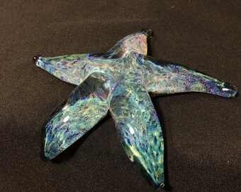 Hand Blown Glass Starfish Kapow Starfish 5.5 Inch Handmade Glass Art by ...