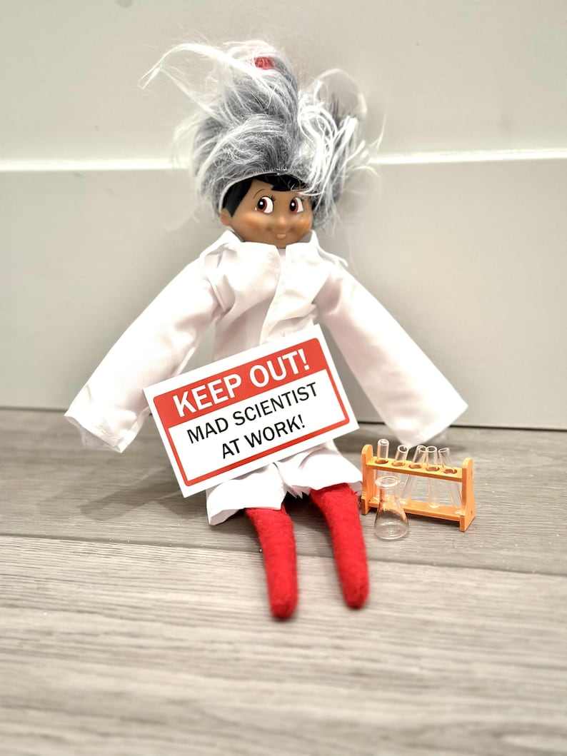 Science Lab Coat for Child and Elf, North Pole Scientist, Elf Science ...