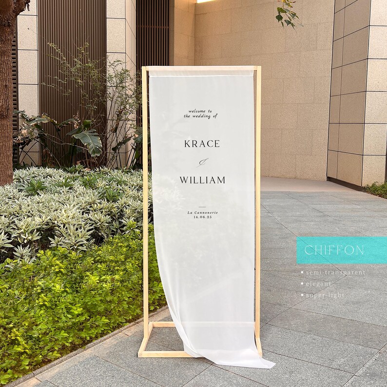 Fabric Wedding Banner, Linen Wedding Sign, Bridal Shower Sign, Wedding ...