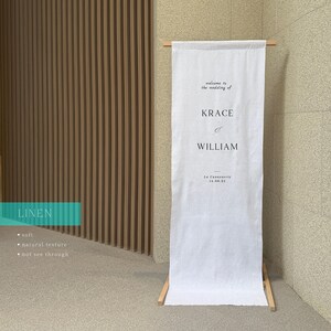 Fabric Wedding Banner, Linen Wedding Sign, Bridal Shower Sign, Wedding ...
