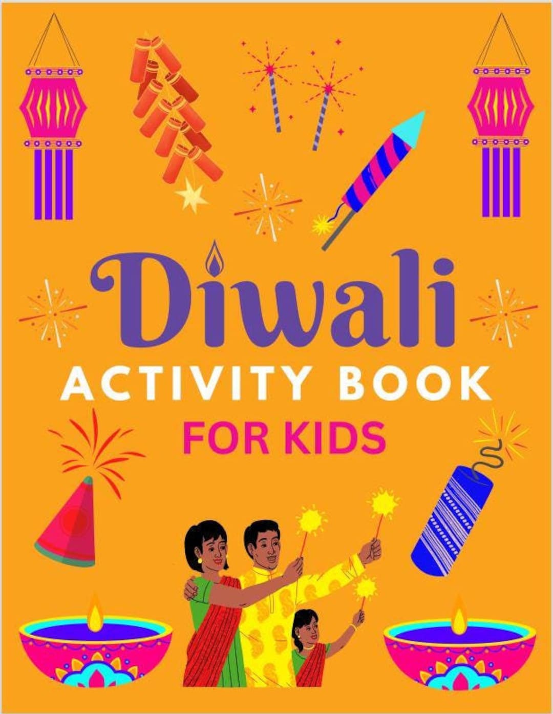 Diwali Kid's Activity Book, Coloring Pages, Crafts, Puzzle - Etsy