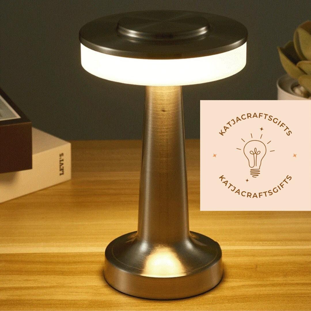 Retro Vintage Inspired Table Lamp, Cordless Led Table Lamp, Usb Powered ...