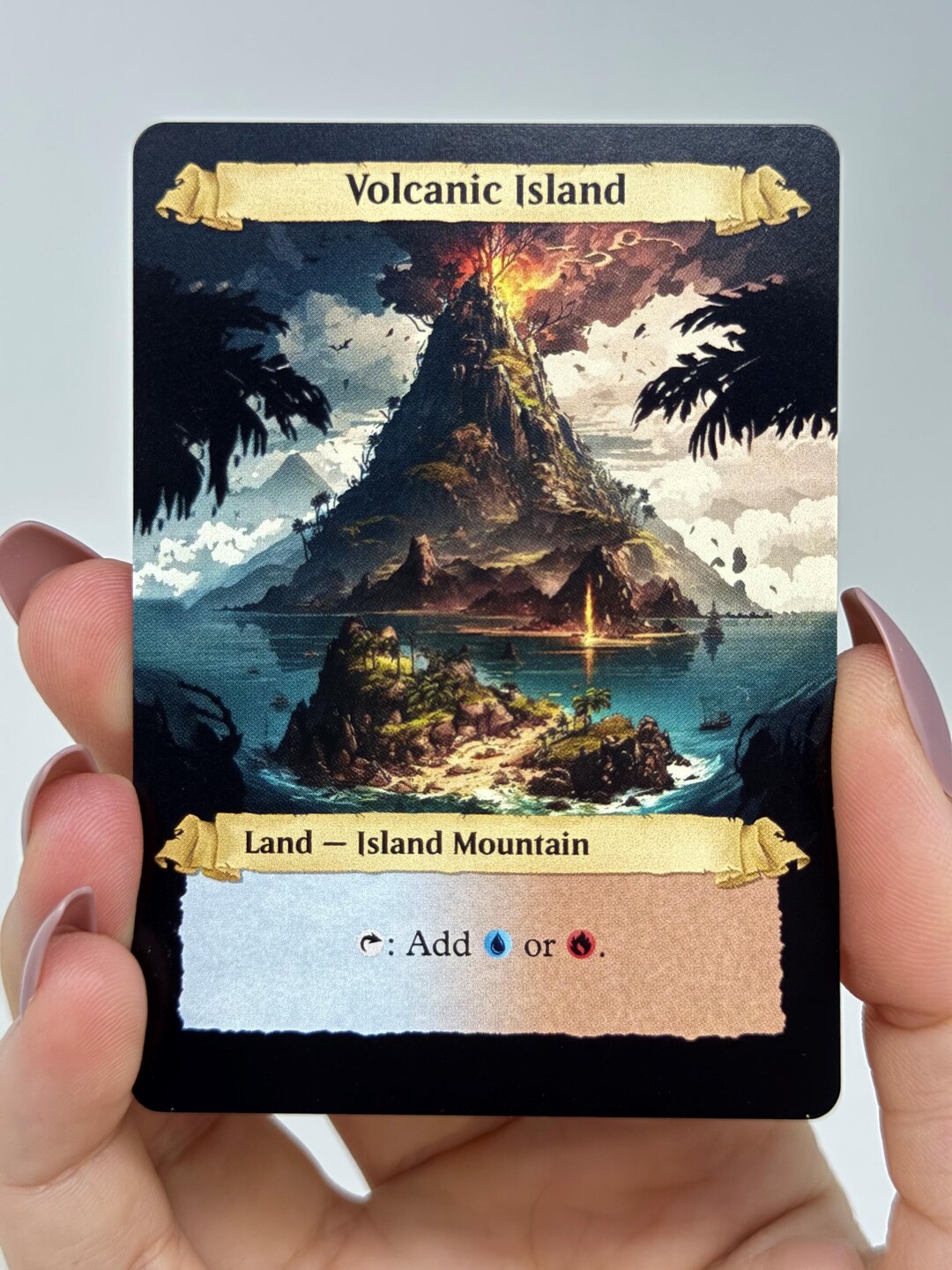 Volcanic Island Custom Art Proxy - Etsy