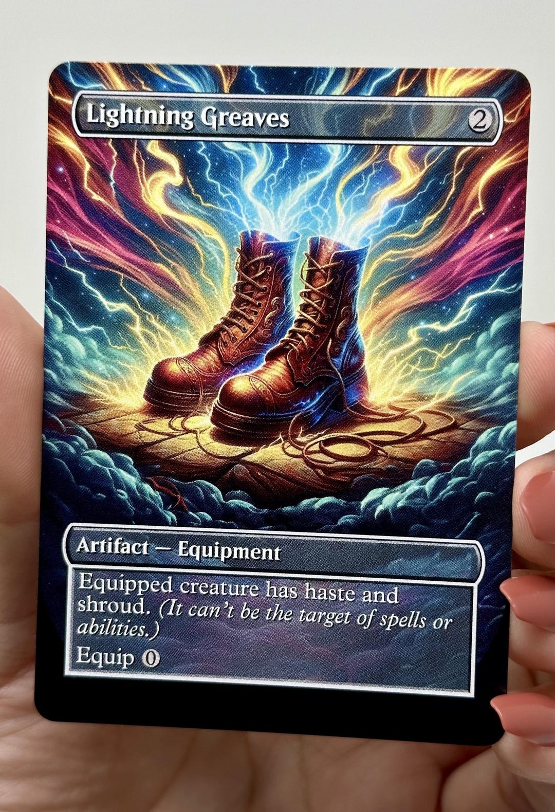 Lightning Greaves Custom Art Proxy - Etsy