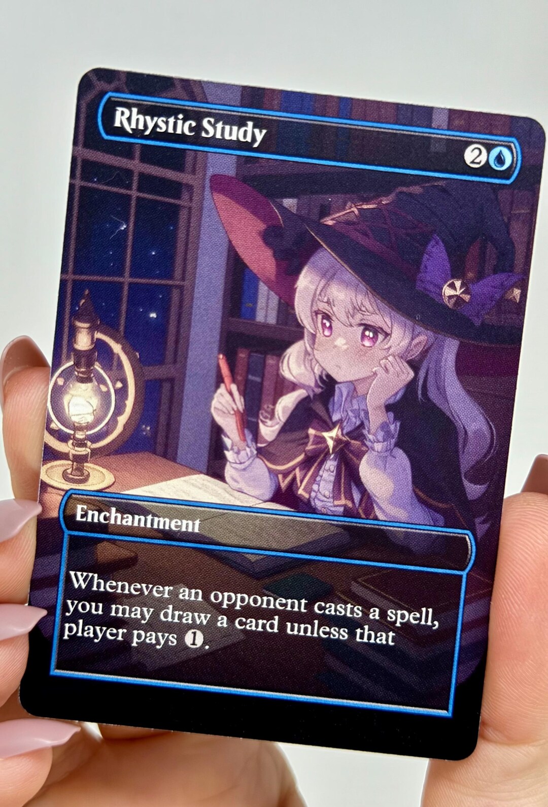 Rhystic Study Custom Art Proxy - Etsy