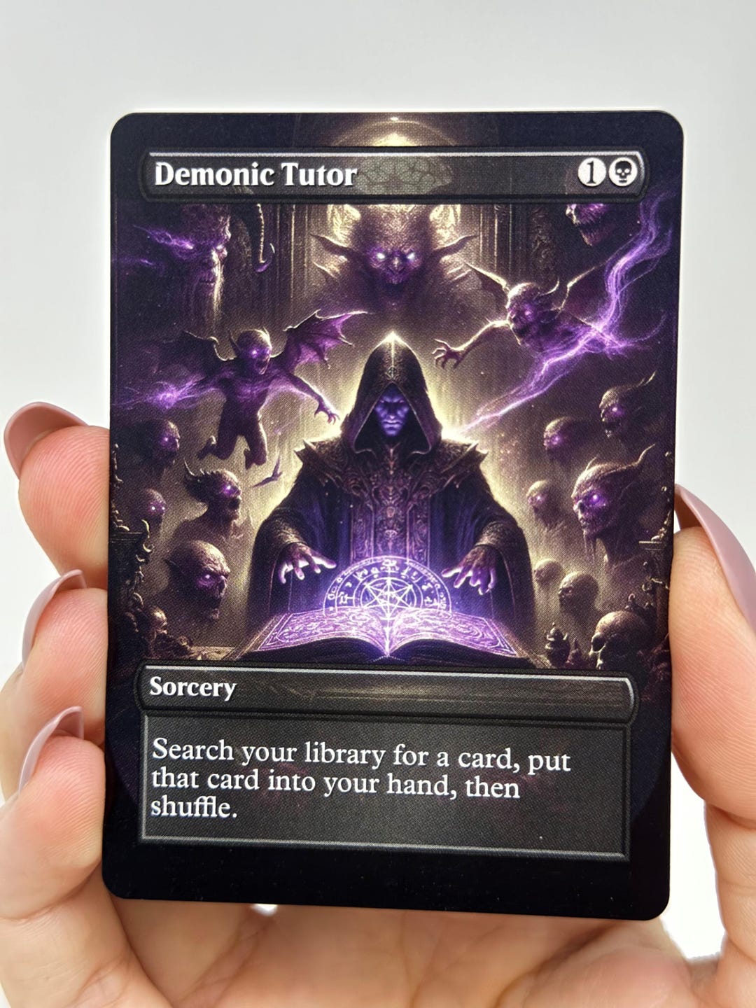 Demonic Tutor Custom Art Proxy - Etsy