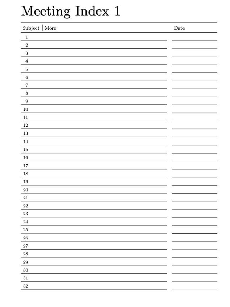 Remarkable Template Meeting Minutes - Etsy