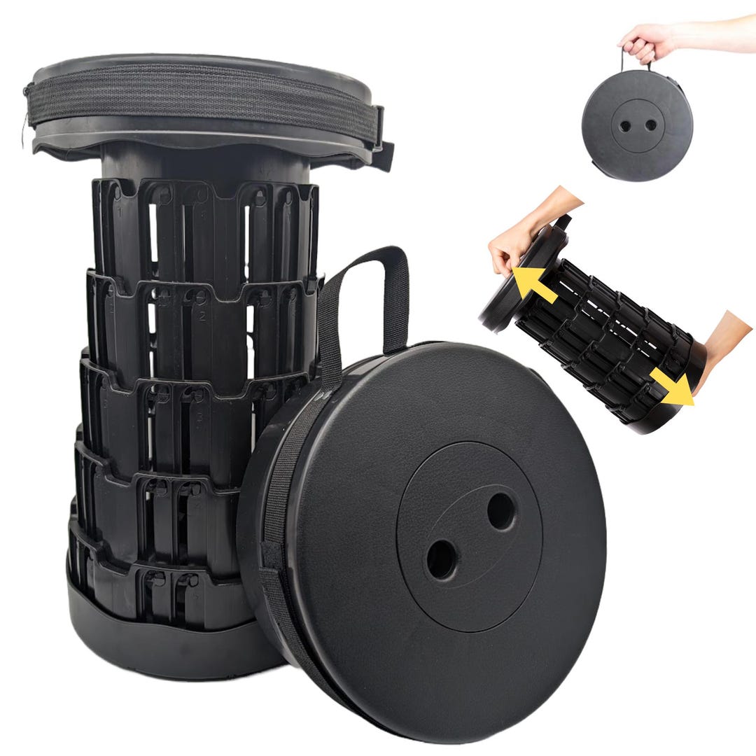 Collapsible Stool – Easy to Carry Retractable Stool - Lightweight ...