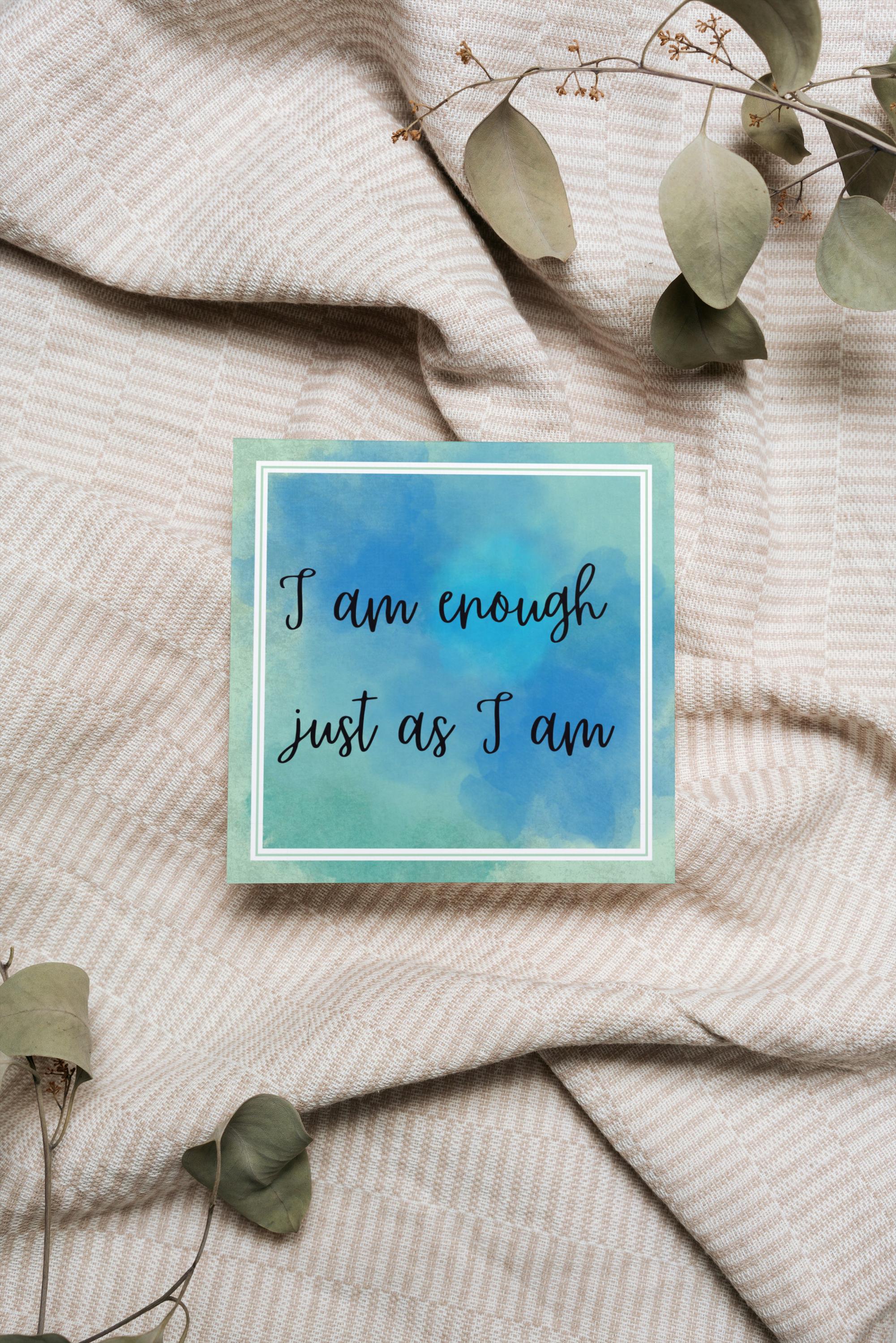 30 Watercolor Affirmation Cards for Well-being | Printable Motivational ...