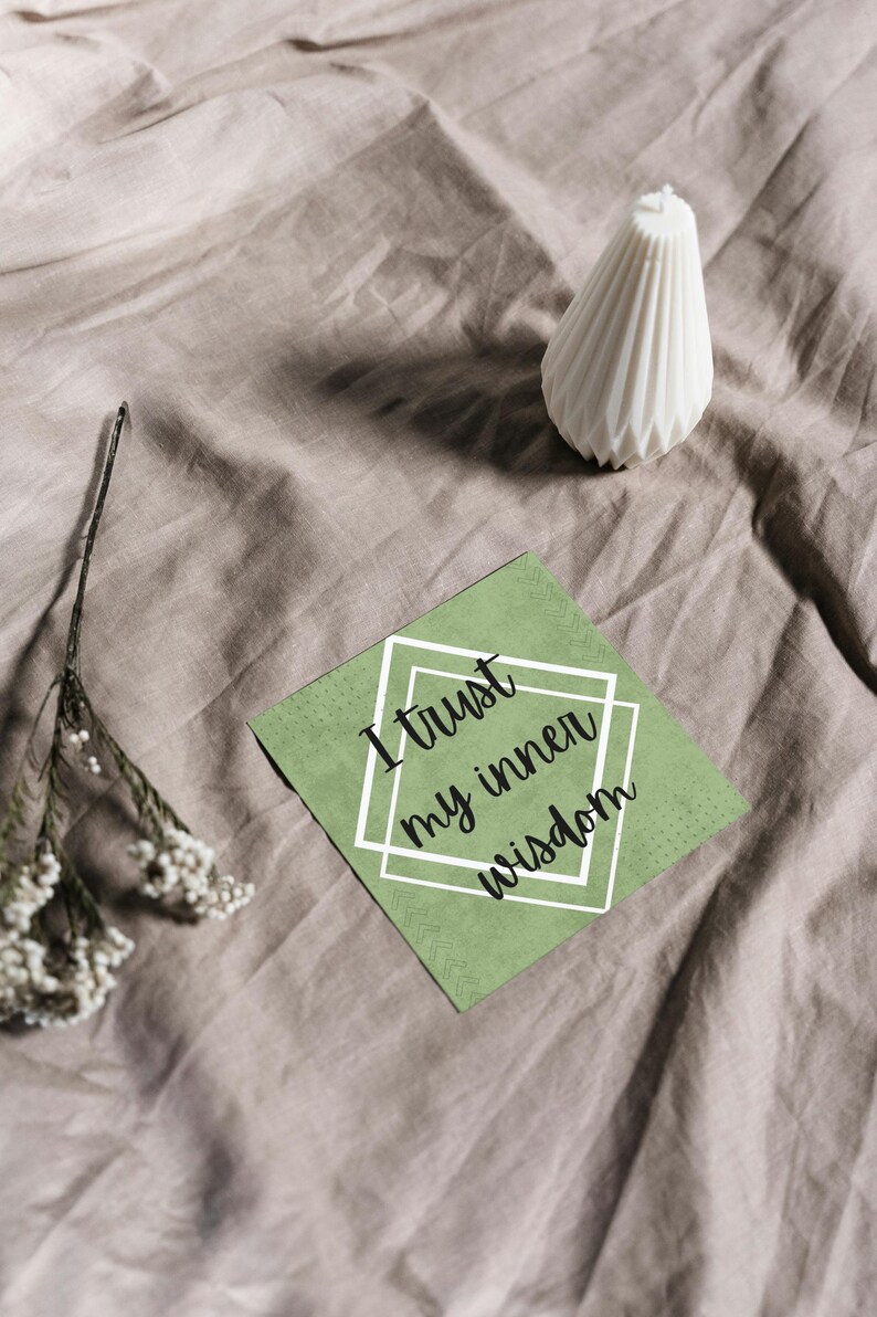 30 Printable Geometric Affirmation Cards | Nature-inspired Colors ...