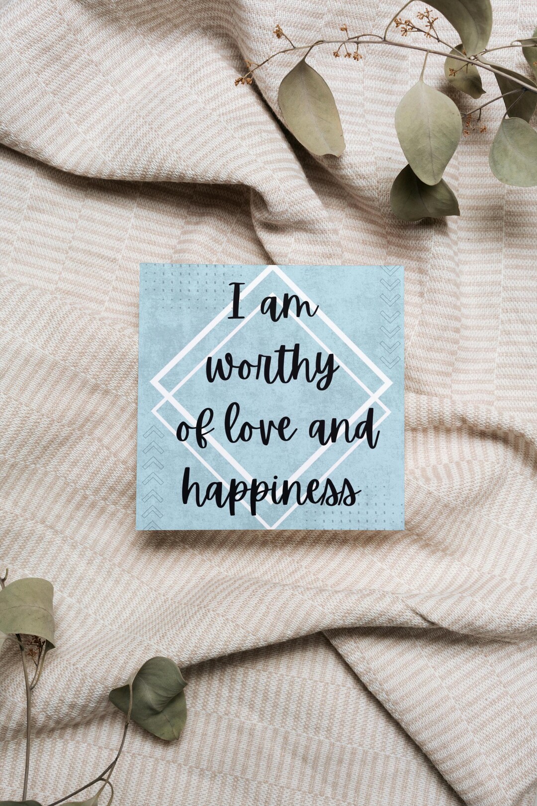 30 Printable Geometric Affirmation Cards Nature-inspired Colors ...