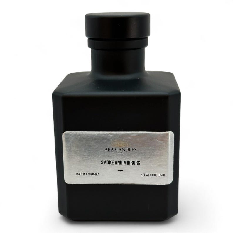 Matte Black Cube Reed Diffuser Bottle - Etsy