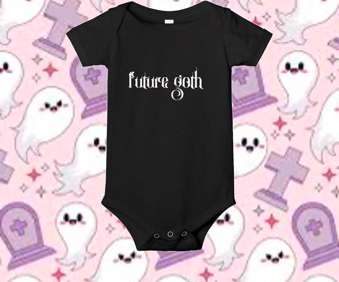 Macabre Baby Onesie Creepy Cute Infant Bodysuit Gothic Baby Apparel ...
