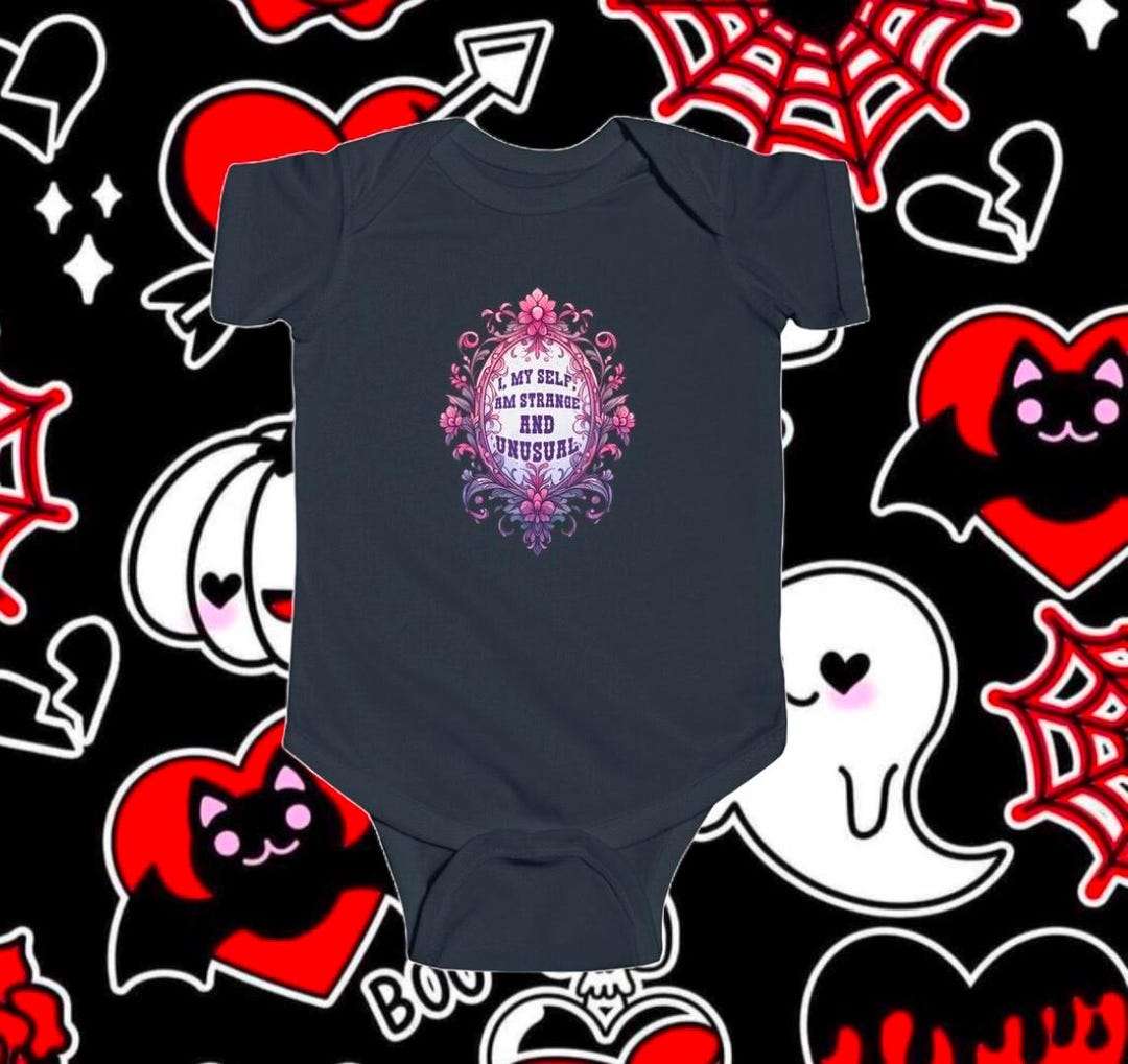 Beetlejuice Baby Onesie Macabre Baby Onesie Creepy Cute Infant Bodysuit ...