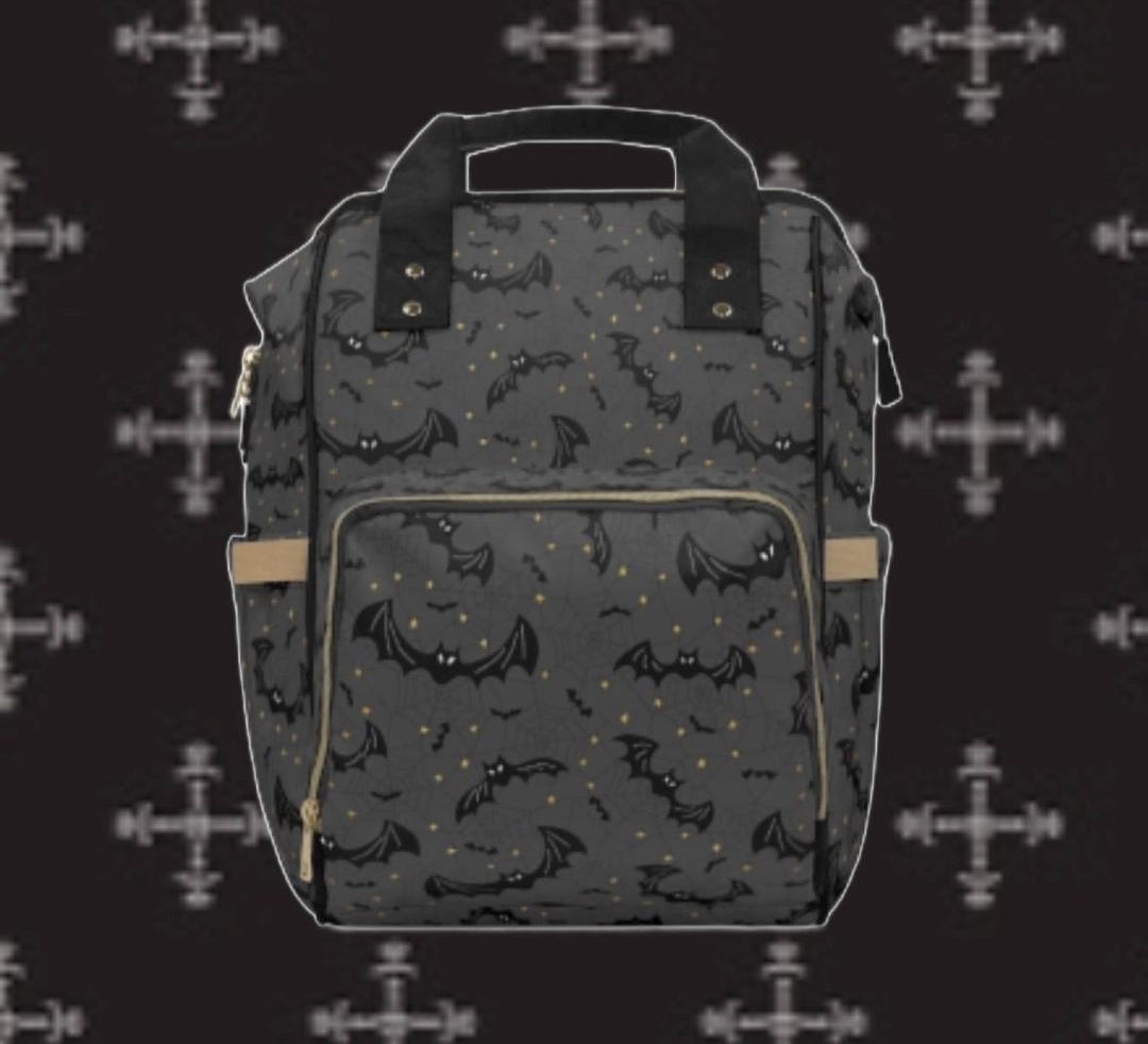 Goth Diaper Bag Gothic Baby Bag Macabre Baby Bag Creepy Gothic Bag ...