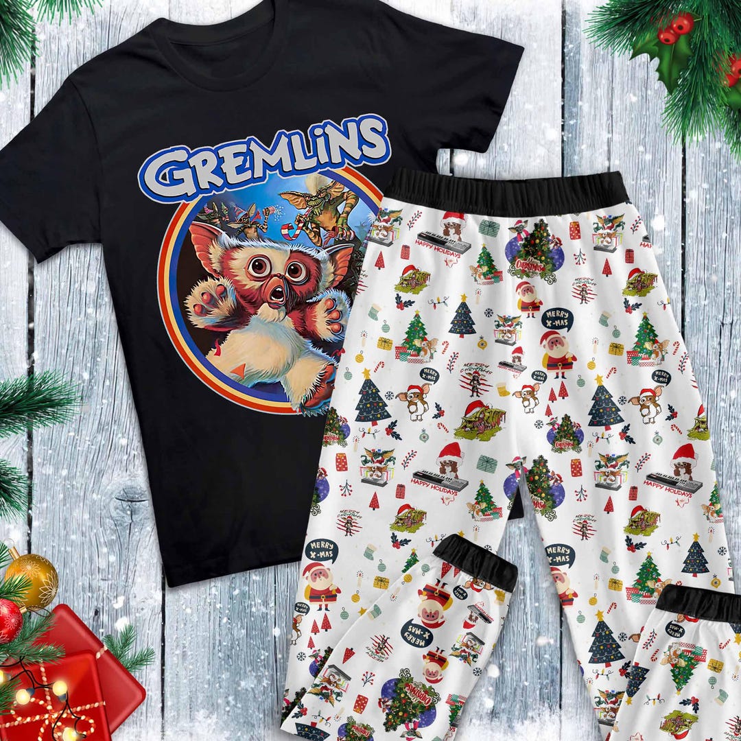 Gremlins Holiday Pajama Set, Personalized Family Christmas Pajamas ...