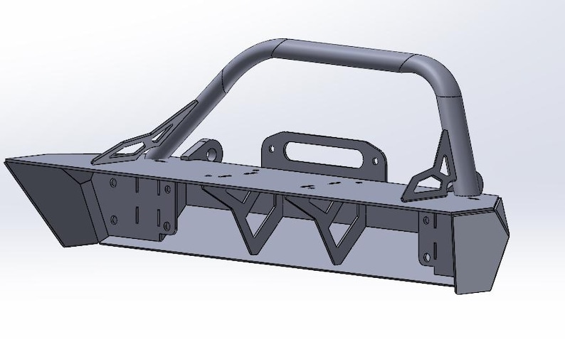 Jeep Wrangler JK Winch Bumper - DXF CAD Files for Cnc Cutting - Etsy