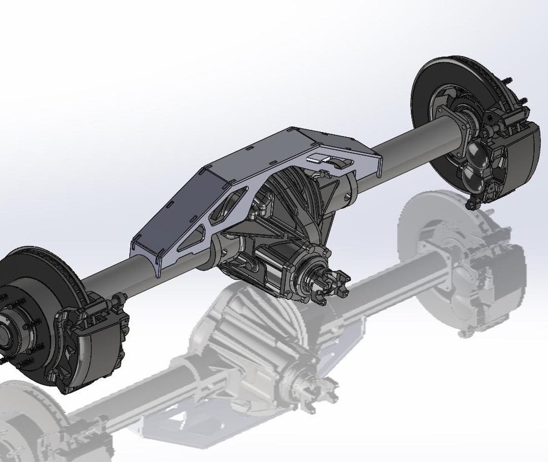 GM 14-bolt Low Profile Rear Axle Truss – DXF Files - Etsy