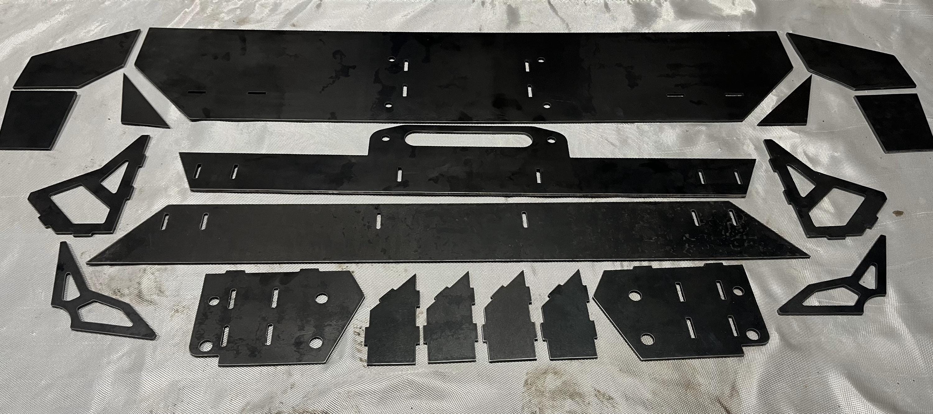 Jeep Wrangler JK Winch Bumper - DXF CAD Files for Cnc Cutting - Etsy