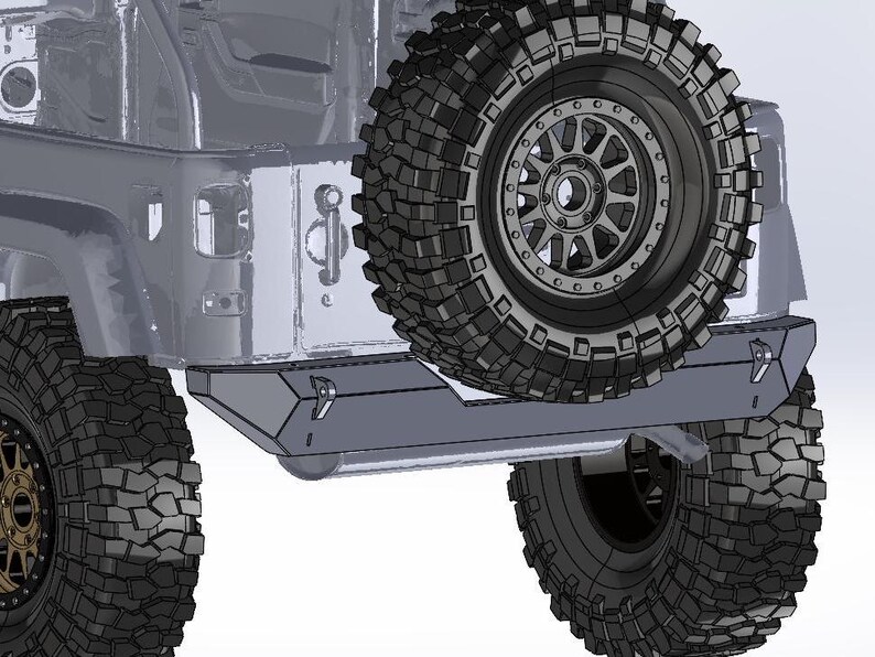 Jeep Wrangler JK Rear Bumper - DXF Files - Etsy