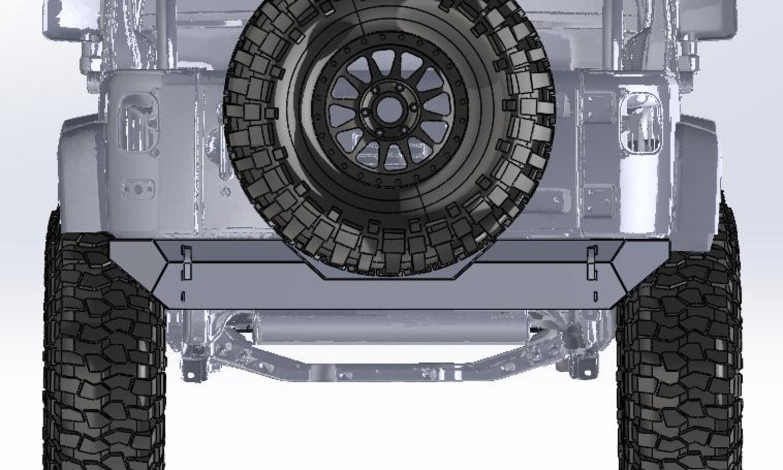 Jeep Wrangler JK Rear Bumper - DXF Files - Etsy